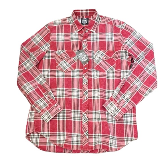 Riley Jax | Shirts | Riley Jax Western Shirt Snaps Shirt In Distressed ...